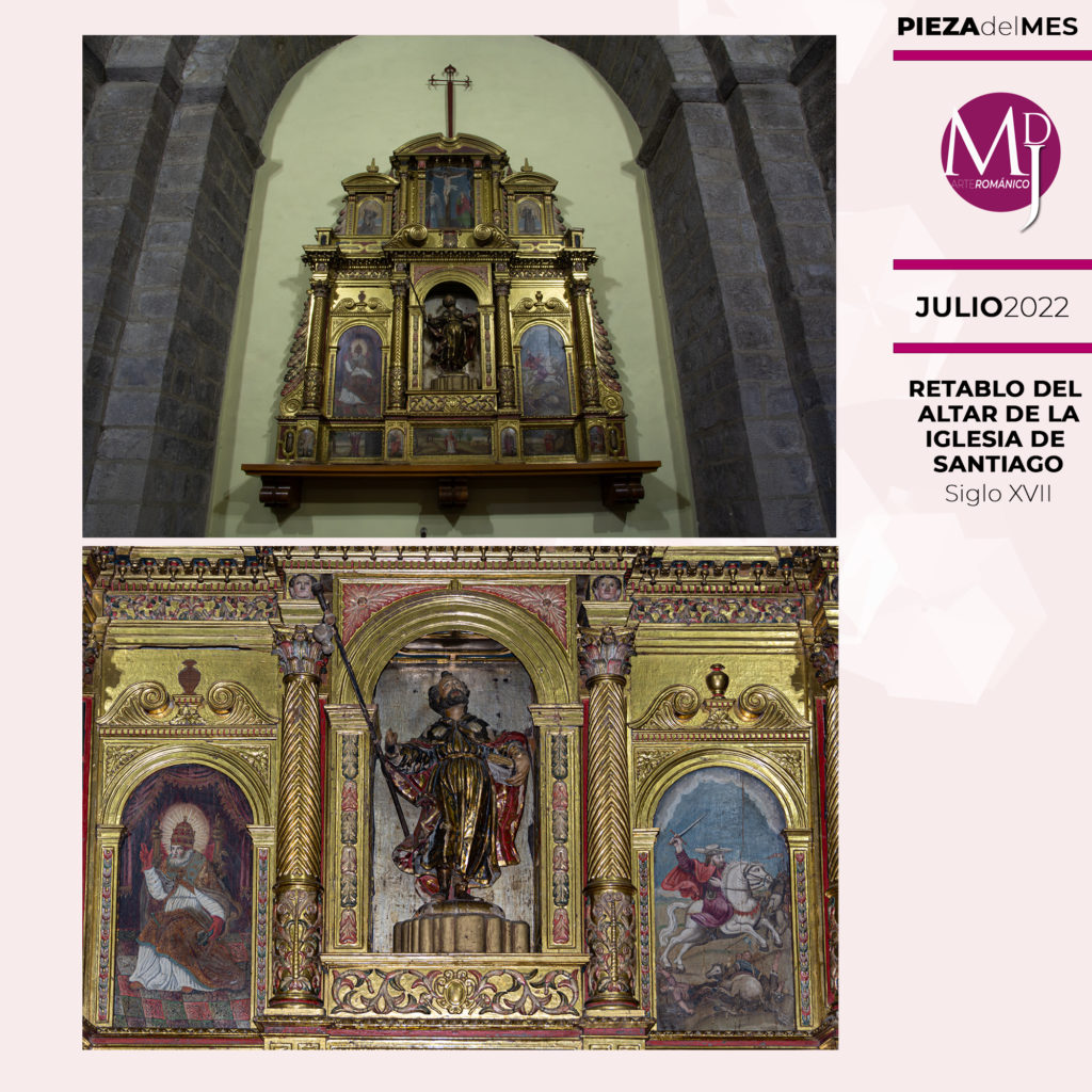 Julio 2022. Retablo Mayor de la Iglesia de Santiago (Iconografía del ...